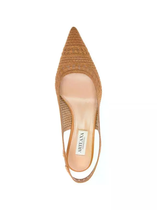 ARTEANA Trieste Point-toe Slingback Pumps - Neutrals