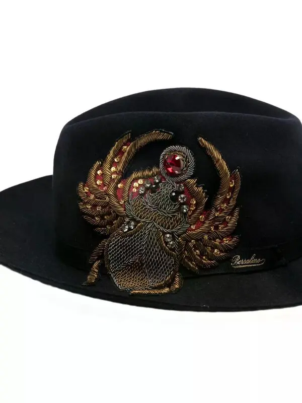 Borsalino Embellished Fedora