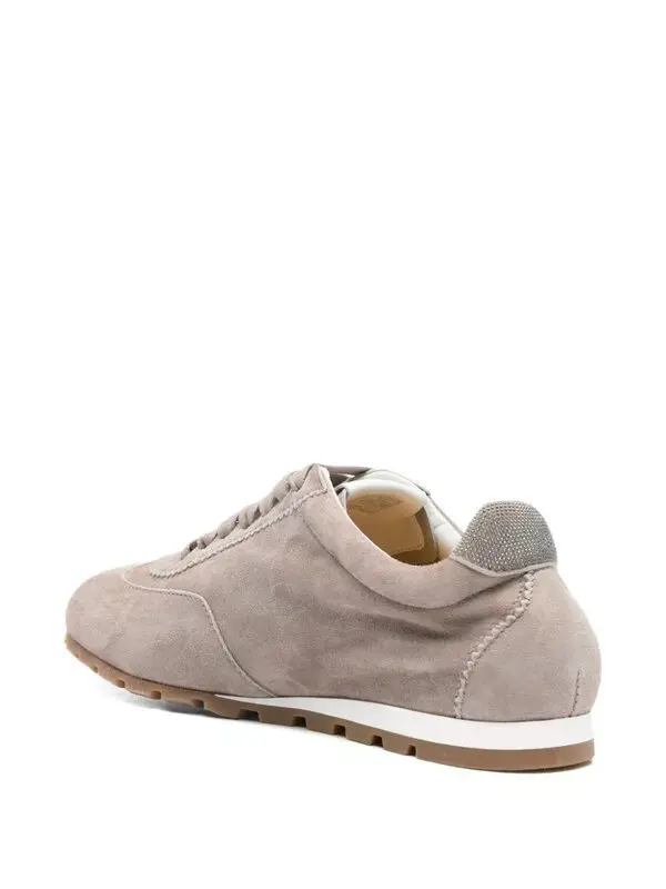 DOUCAL'S Lace-up Flat Sneakers - Neutrals