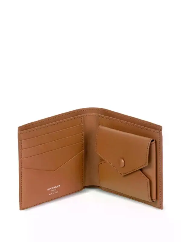 Givenchy Pebbled Leather Wallet - Brown
