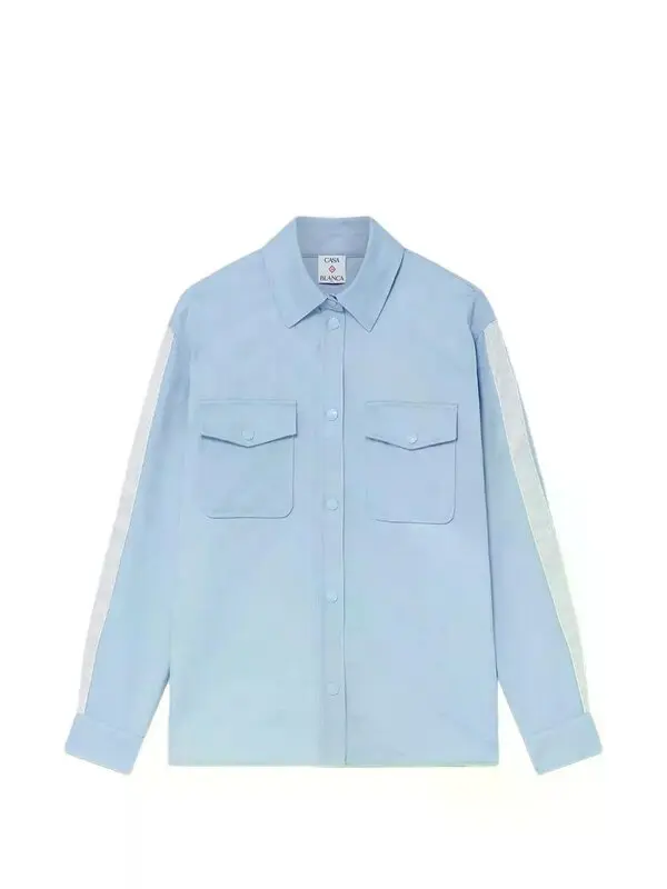 Casablanca Patch-pocket Stripe Shirt - Blue