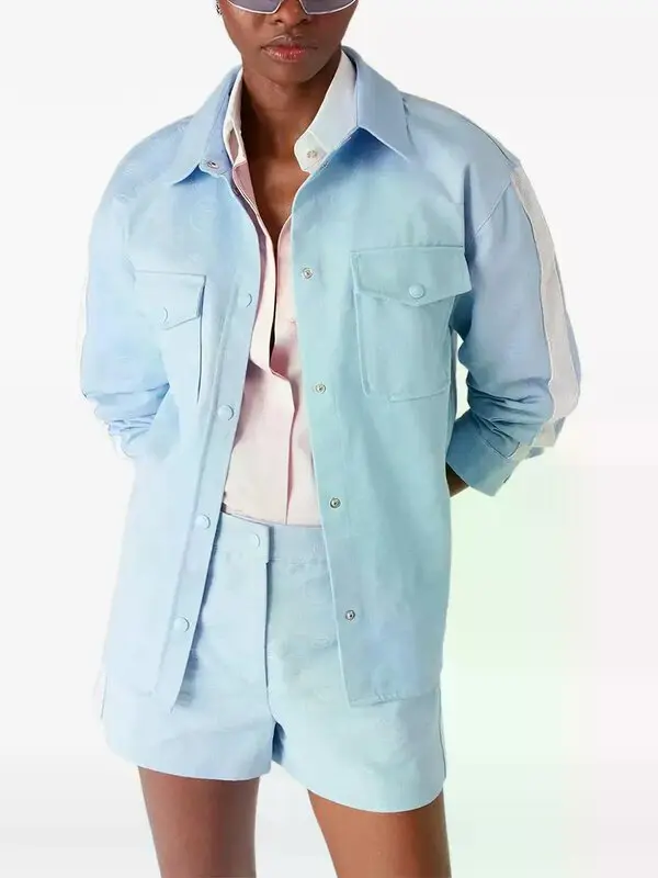 Casablanca Patch-pocket Stripe Shirt - Blue