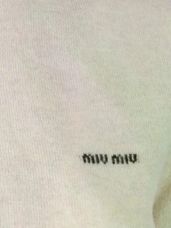 Miu Miu Cashmere Short Sleeve Turtleneck Sweater