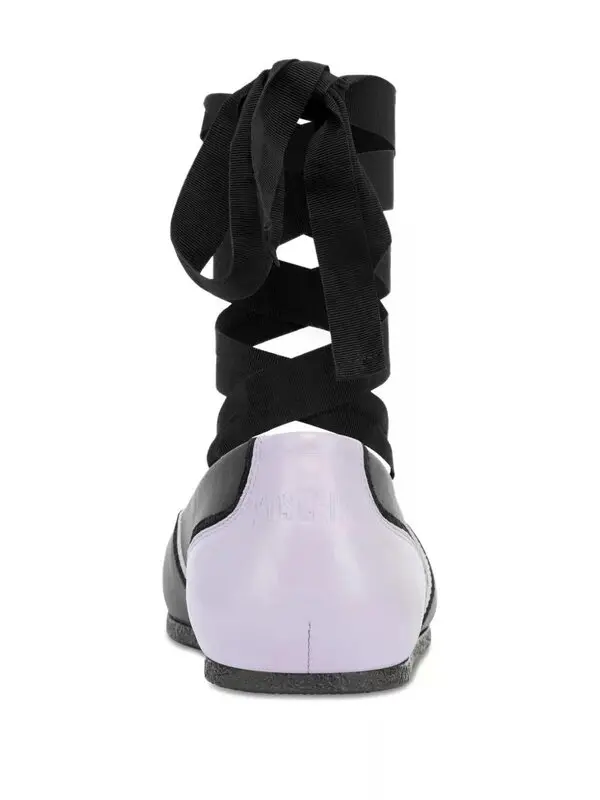 Moschino Panelled Ballerinas - Black