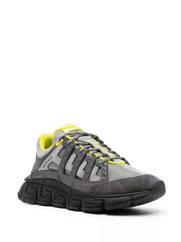 Versace Greca Panelled Slip-on Sneakers