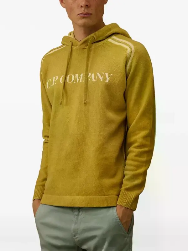 C.P. COMPANY Adjustable Drawstring Hoodie - Yellow