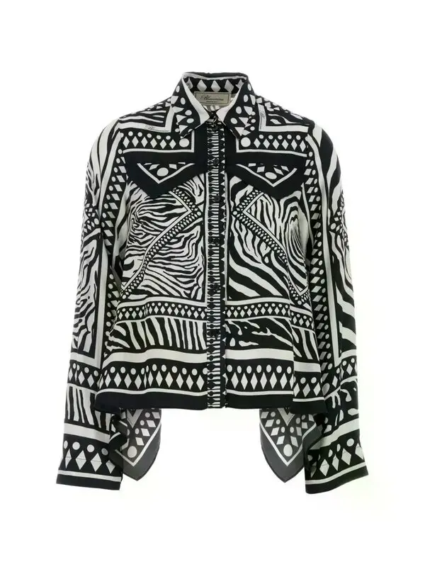 Blumarine Printed Twill Shirt