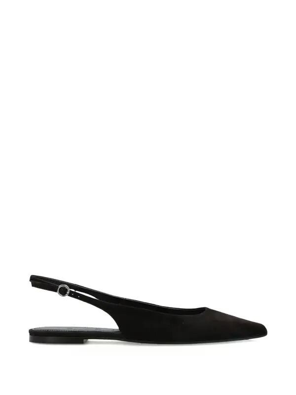 AeydĒ Annora Pointed Flat Pumps - Brown