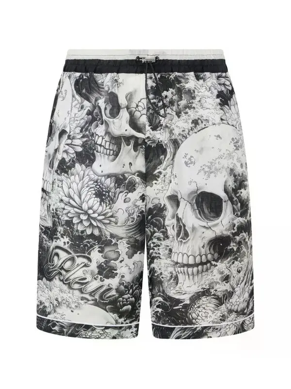 Philipp Plein Skull-print Shorts - Black