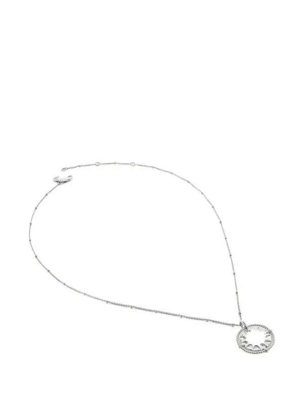 Monica Vinader Infinity Ring Pendant Necklace - Silver