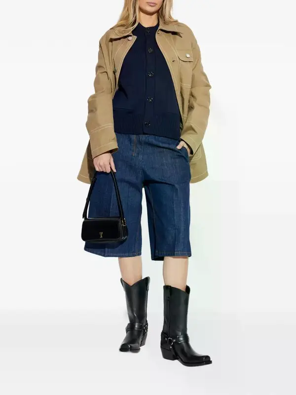 AMI Paris Contrast-stitching Overshirt