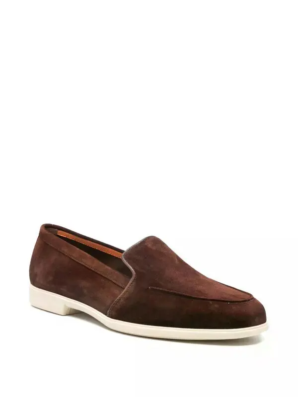 Santoni Malibu Slip-on Loafers - Brown
