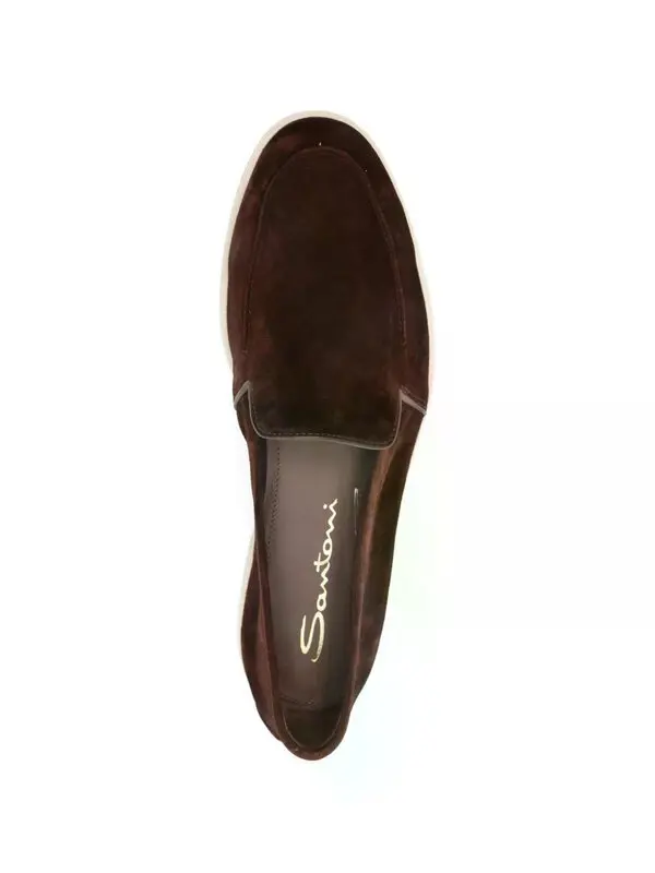 Santoni Malibu Slip-on Loafers - Brown
