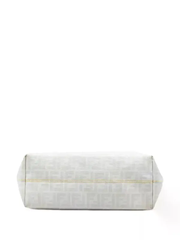 Fendi 2000-2010 Medium Zucca Spalmati Roll Tote Bag