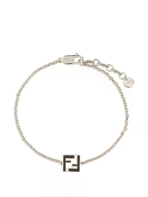 Fendi Ff Chain Link Bracelet - Silver