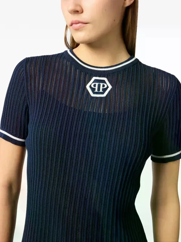 Philipp Plein Mini Logo-hexagon Dress