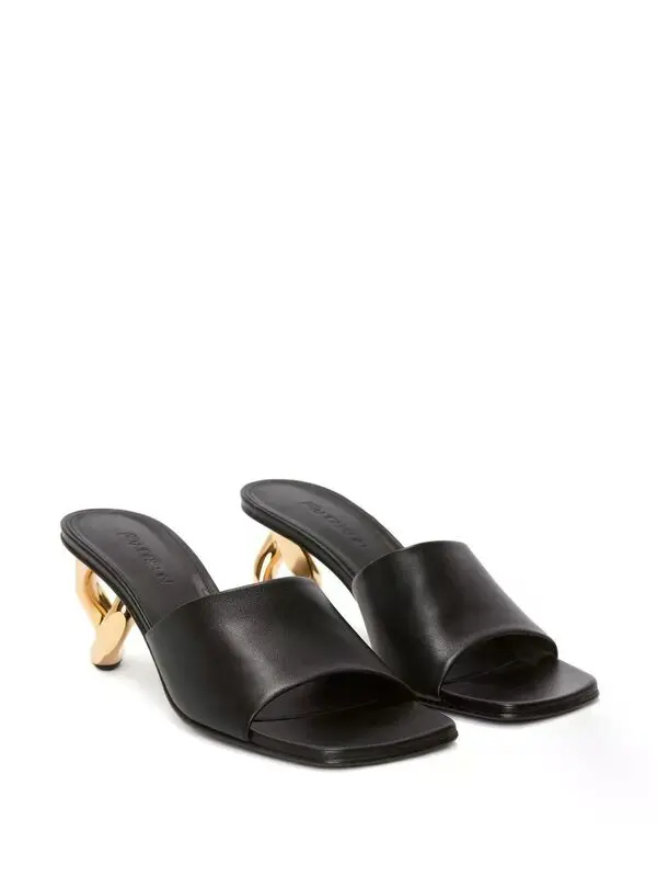 JW Anderson Chain Heel Leather Sandals