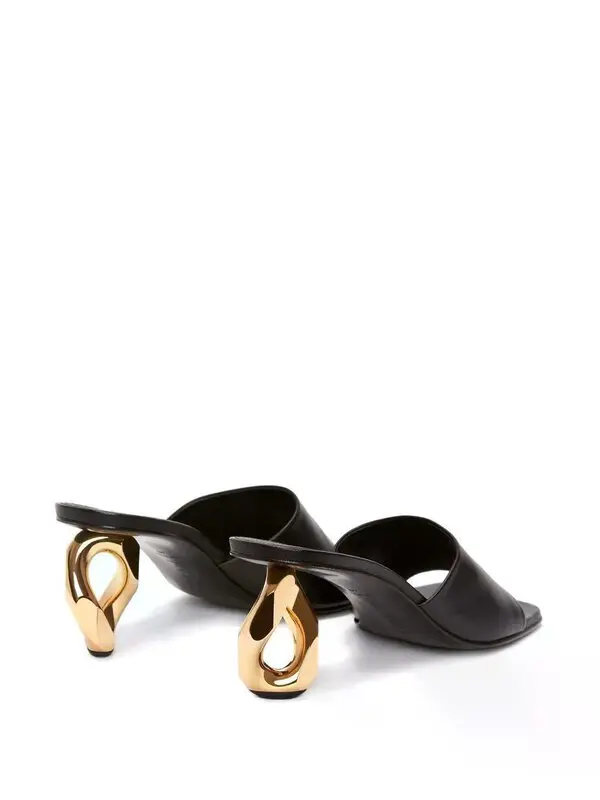 JW Anderson Chain Heel Leather Sandals