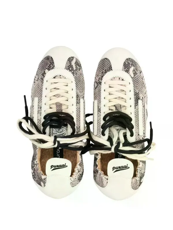 PURAAI Snakeskin Effect Sneakers