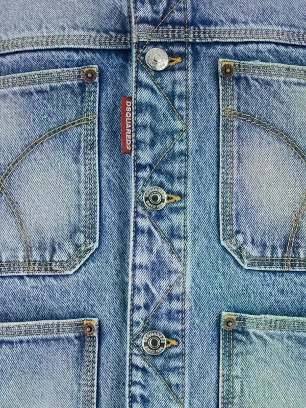 Dsquared2 Distressed Denim Jacket
