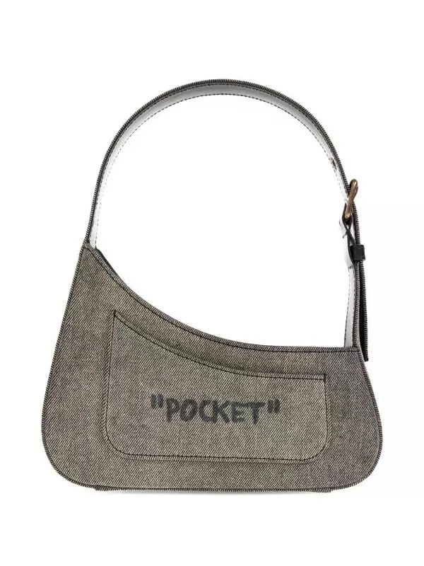 Off-White Jitney Quote Zipped Shoulder Bag