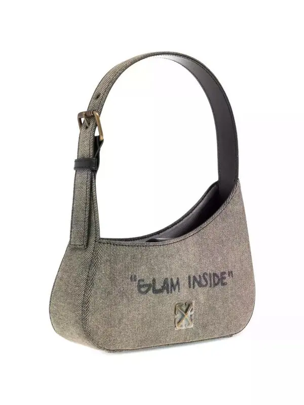 Off-White Jitney Quote Zipped Shoulder Bag