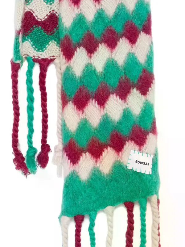 BONSAI Diamond-patterned Scarf