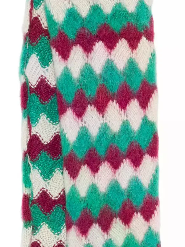BONSAI Diamond-patterned Scarf