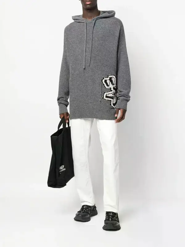 Off-White Intarsia-knit Hoodie