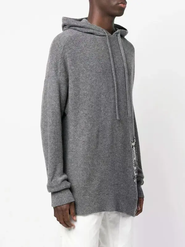 Off-White Intarsia-knit Hoodie
