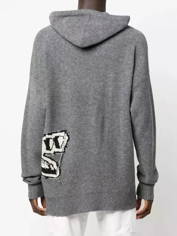 Off-White Intarsia-knit Hoodie