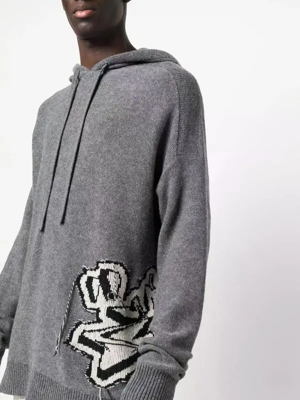 Off-White Intarsia-knit Hoodie