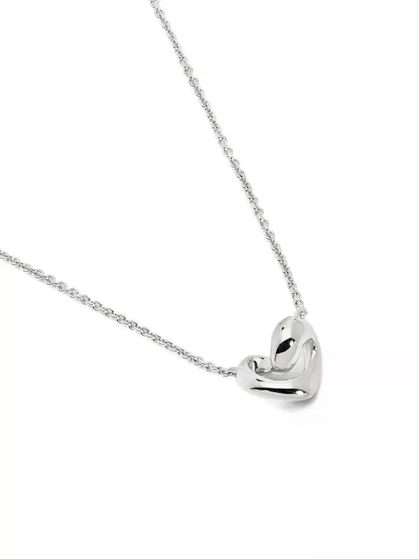 Monica Vinader Infinity Heart Necklace - Silver