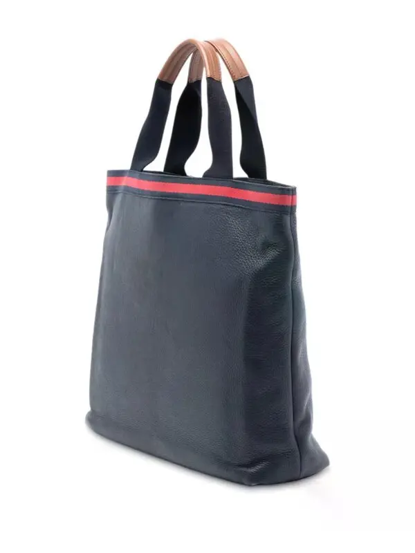 Gucci Leather Web Tote Bag