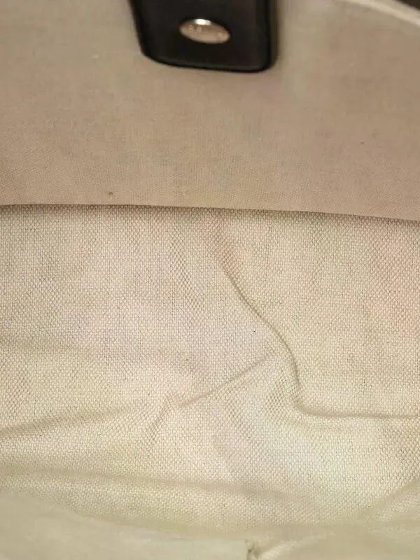 Gucci Leather Web Tote Bag
