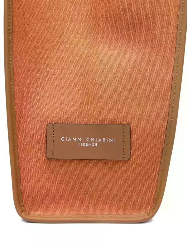 GIANNI CHIARINI Marcella Tote Bag With Tie Detail - Orange