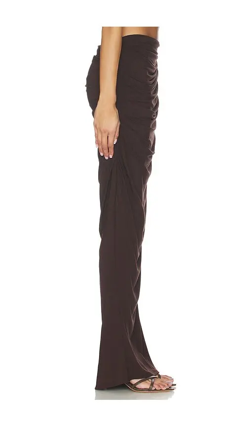 ENTIRE STUDIOS Drape Skirt - Chocolate