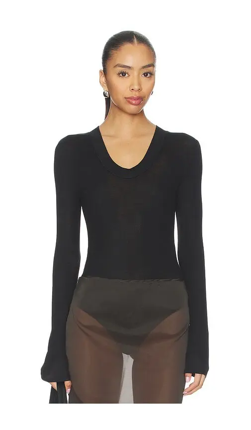 ENTIRE STUDIOS Circle Neck Bodysuit