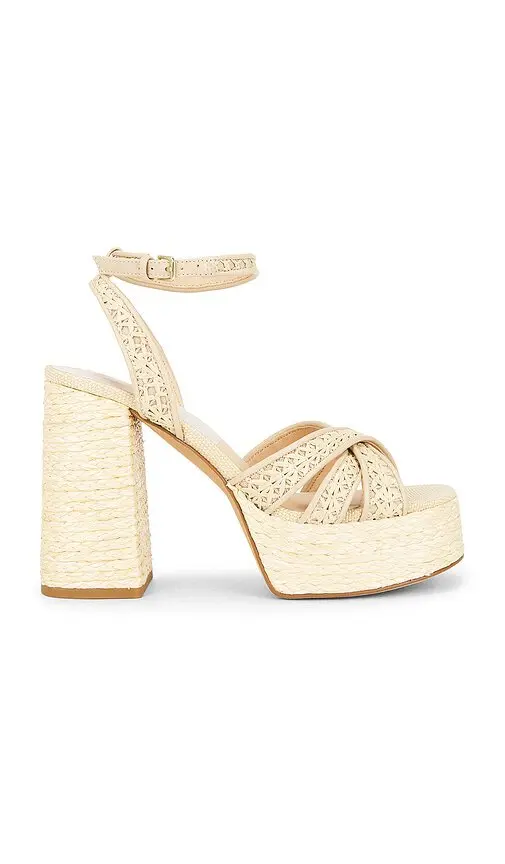 Dolce Vita Danila Raffia Platform Espadrille Sandal