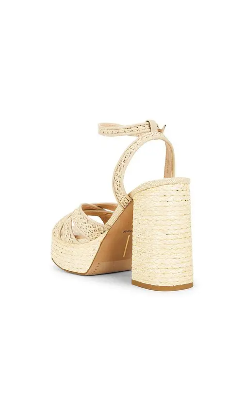 Dolce Vita Danila Raffia Platform Espadrille Sandal