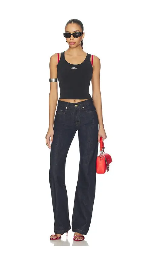 Casablanca Ribbed Tank Top