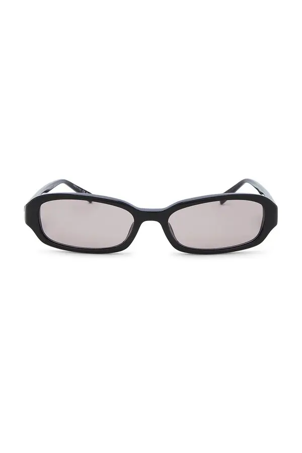 Saint Laurent Bayonetta Rectangular Sunglasses - Black & Brown
