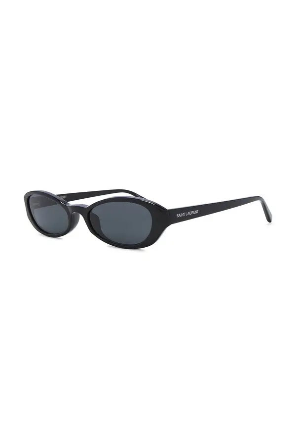 Saint Laurent Bayonetta Oval Sunglasses - Black