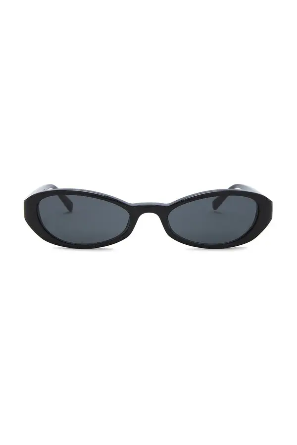 Saint Laurent Bayonetta Oval Sunglasses - Black