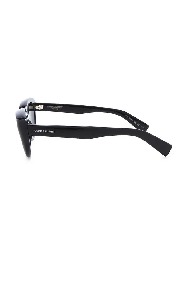 Saint Laurent Bold Angled Cat Eye Sunglasses
