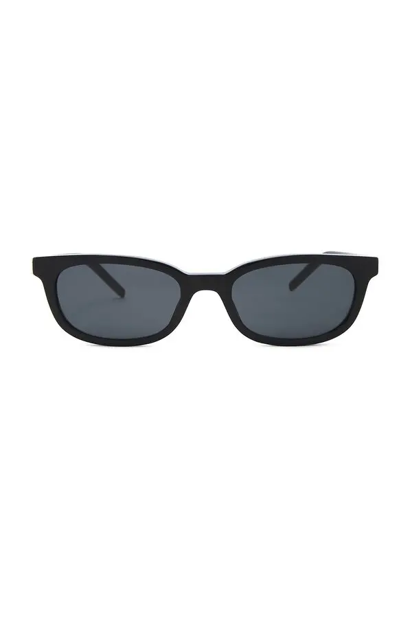 Saint Laurent Monogram Hinge Xs Cat Eye Sunglasses - Black