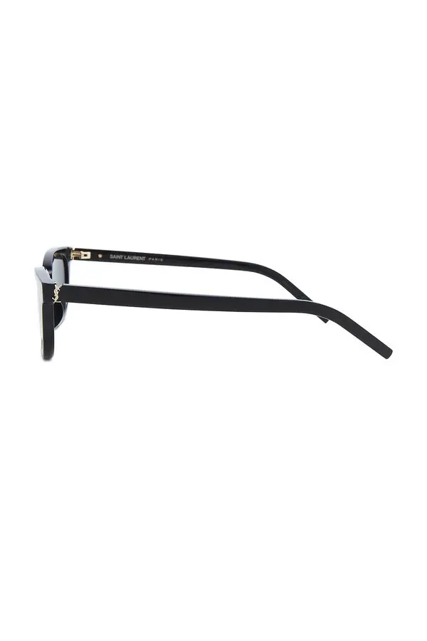 Saint Laurent Monogram Hinge Xs Cat Eye Sunglasses - Black