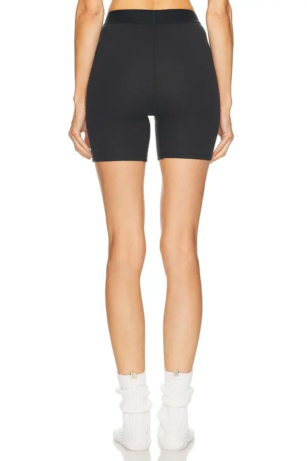 SKIMS Cotton Ribbed Boxer Short - Soot