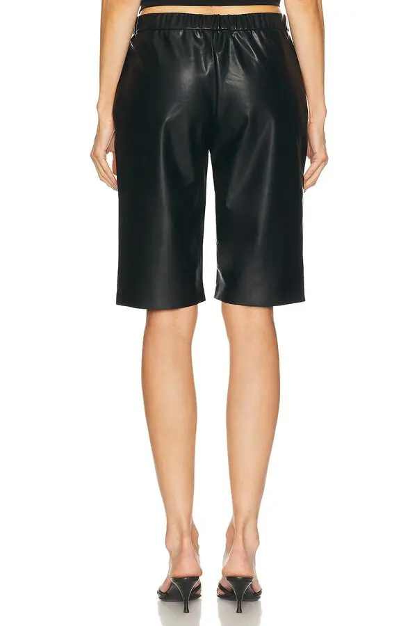 Norma Kamali Flat Front Bermuda Short
