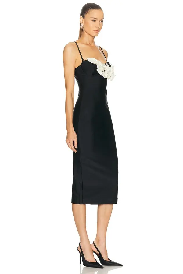 PatBO Selene Mesh Midi Dress
